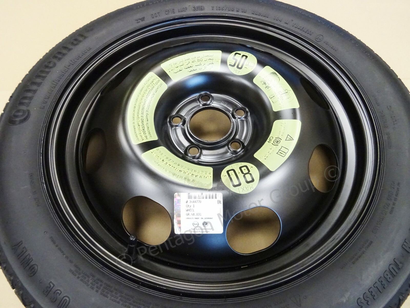 New Genuine Vauxhall Grandland X 2018> 18" Space Saver Spare Wheel ...