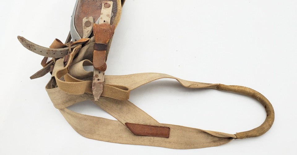 Antique Surgical Medical Leather Wood Prosthetic Arm Hand European ...