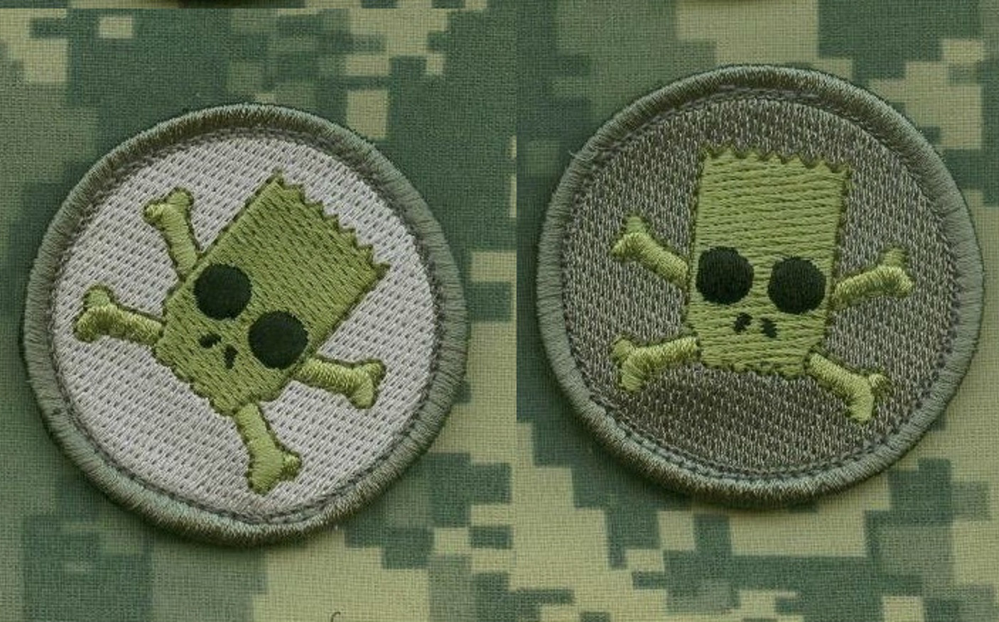 KANDAHAR WHACKER© AFSOC TACP JTAC DEATH on CALL SSI: BART SIMPSON SKULL ...