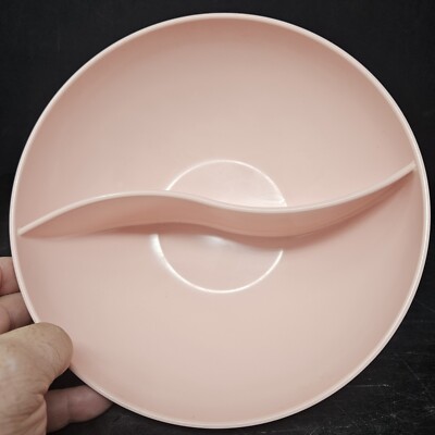 Stetson Melmac Melamine Pink Divided Bowl Dinnerware Chicago #2 Vintage ...