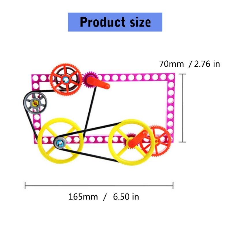 Handmade Gear Pulley Toy Set Easy To Assemble For Kids 5+ Back to ...