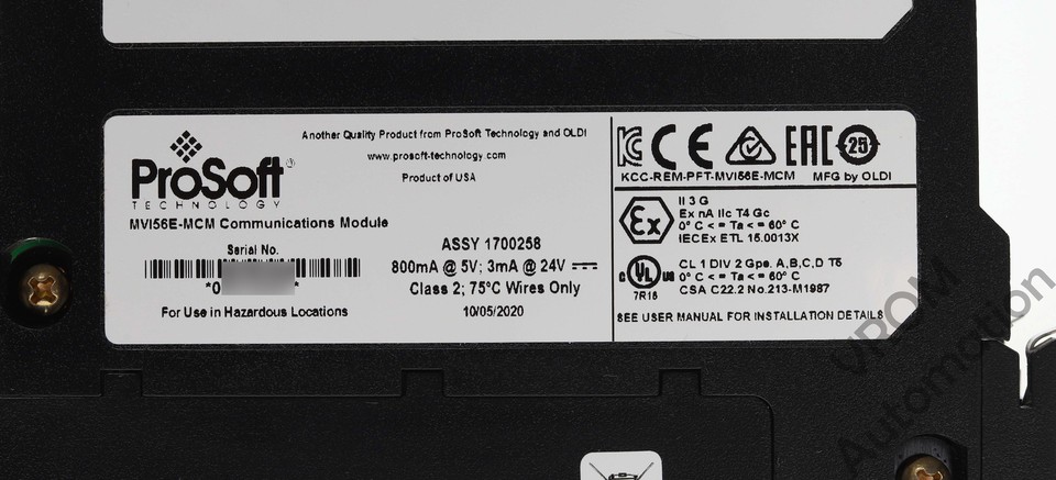 ProSoft MVI56E-MCM / COMMUNICATIONS MODULE | eBay