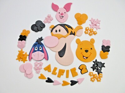 Tigger Cake Topper Personalised Large. Edible Tigger Cake Decorations ...