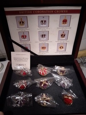 Windsor Mint, Miniature Coronation Crowns Set Of 9 | eBay UK