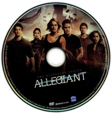 The Divergent Series: Allegiant DVD 2016 Dolby Audio Disc Only - Good ...