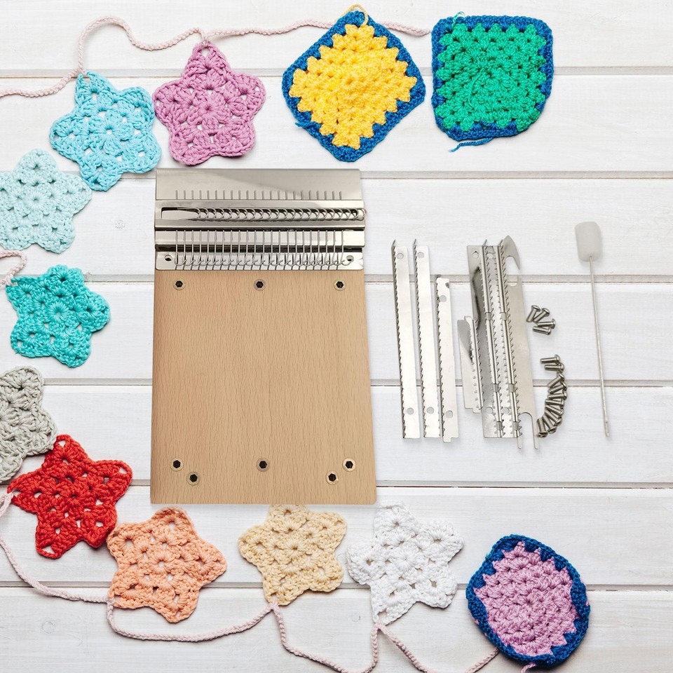 Small Weaving Loom Wooden Mini Darning Loom for Clothes Holes Tapestry ...