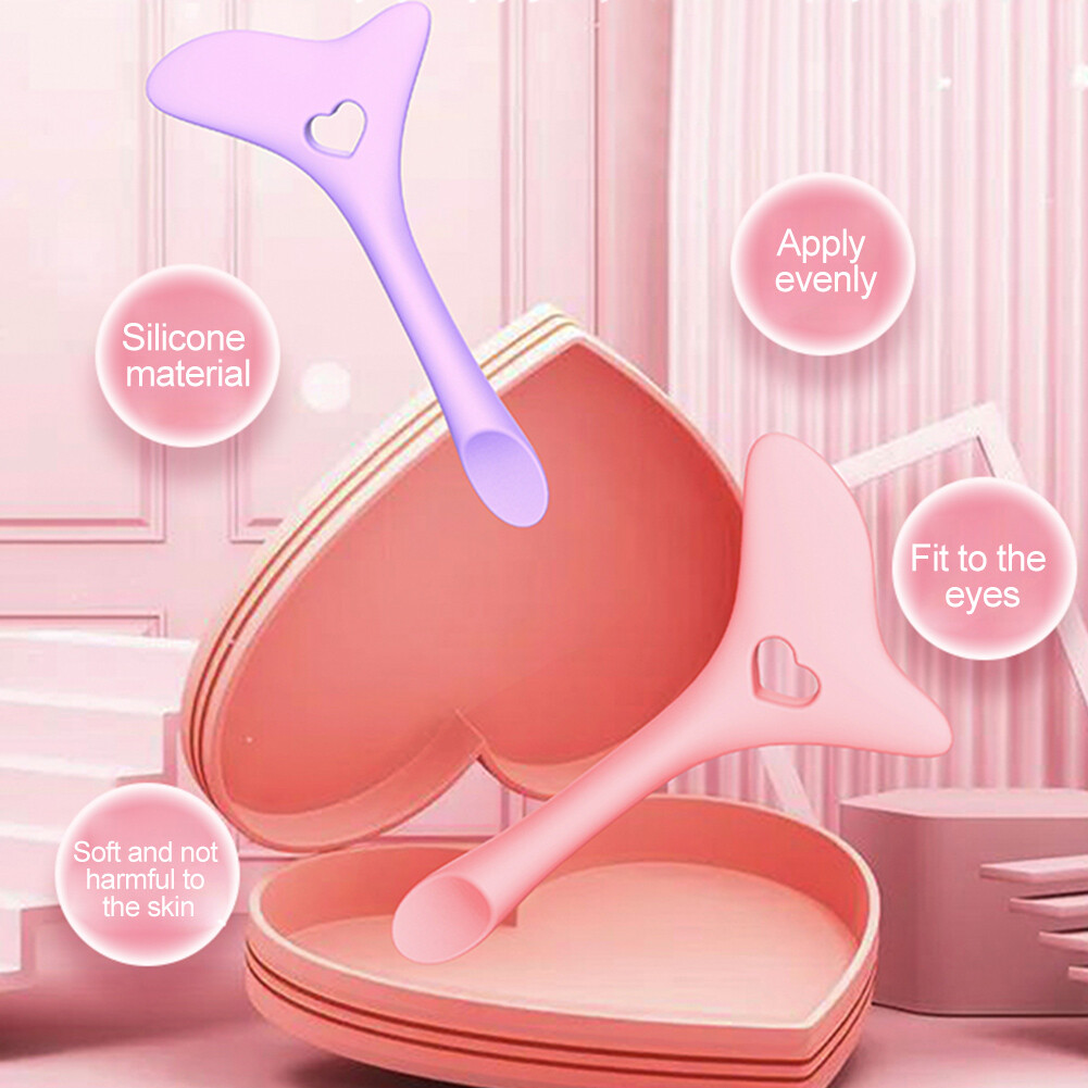 Soft Silicone Face Cream Applicator Mascara Guard Aid Tool Eyeliner ...