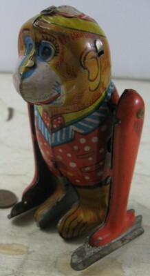 Vintage Wind-Up Marx Jumping Monkey | eBay