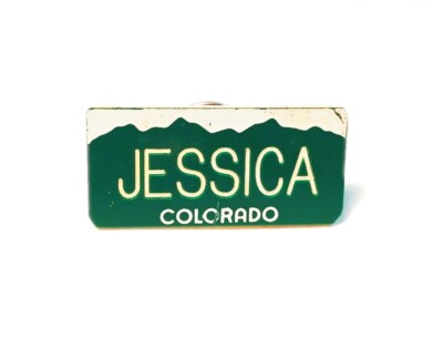 Jessica Pin Colorado License Plate Lapel Style Short Small | eBay