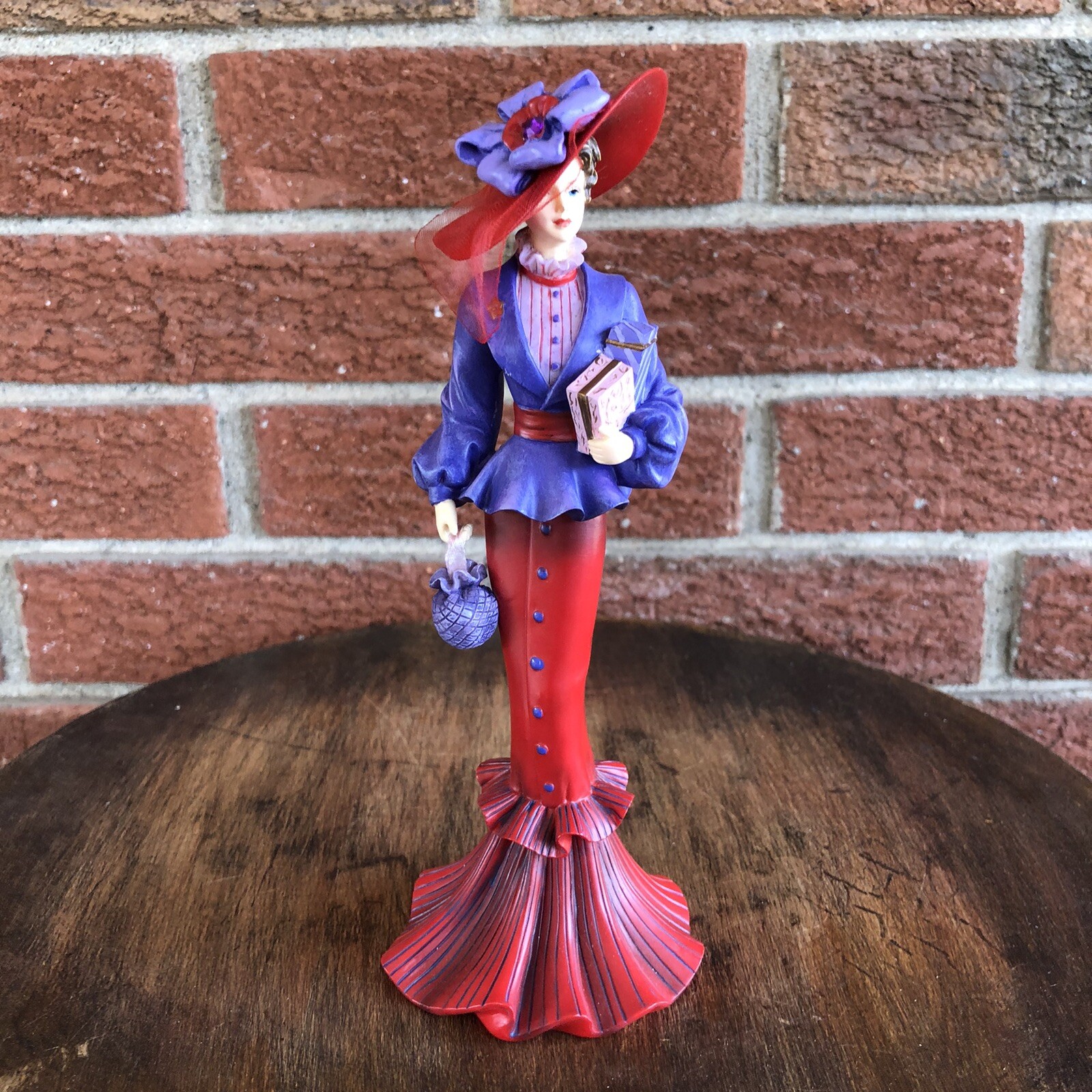 THOMAS KINKADE LADY FIGURINE, 7 1/2", STYLE & GRACE, SHOPPING EXCURSION ...