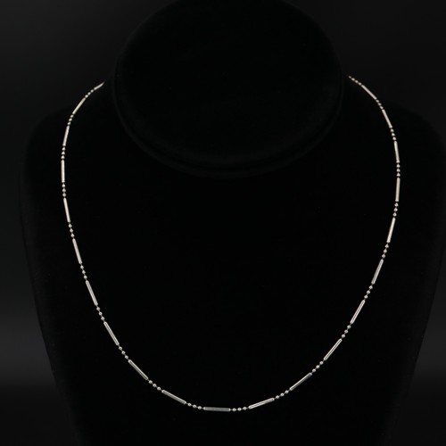 Sterling Silver - DESIGNER IBB Ball & Bar Chain 18" Necklace - 3g | eBay