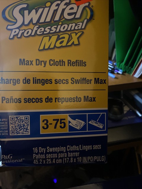 Swiffer Max/xl Dry Refill Cloths 17 7/8 X 10 White 16/box 6 Boxes ...