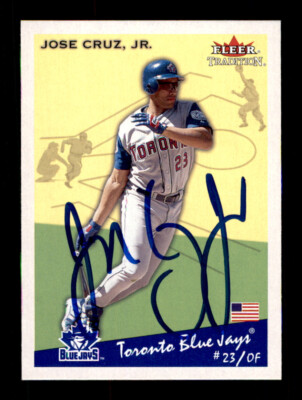 2002 Fleer Tradition - Jose Cruz Jr. - On Card Autograph | eBay
