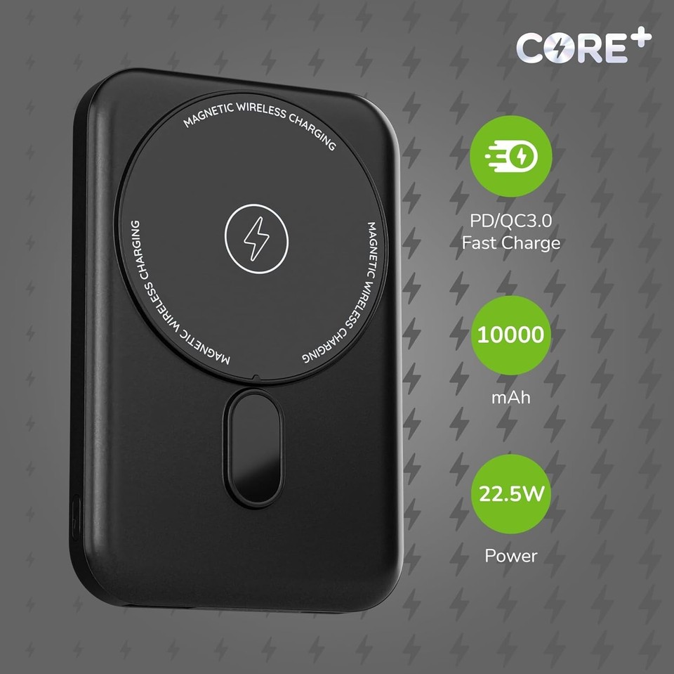 CORE + | Power Bank | Fast Charging PD Wireless & Magnetic Available 10 ...