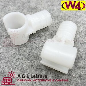 W4 Pole C Clip 19mm 3/4 x2 Awning, Tent Caravan & Camping White Nylon ...