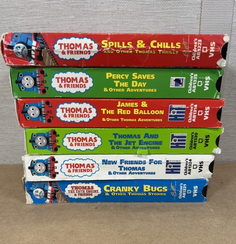 Vintage Lot Of 6 Thomas The Tank Engine & Friends VHS Tapes Tested ...
