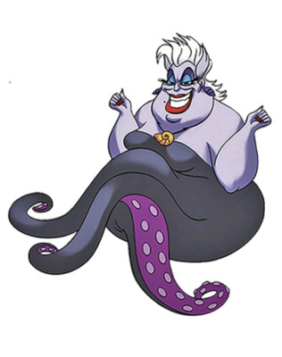 Pre Cut Ursula Little Mermaid Edible Cake Topper, Decoration Various ...