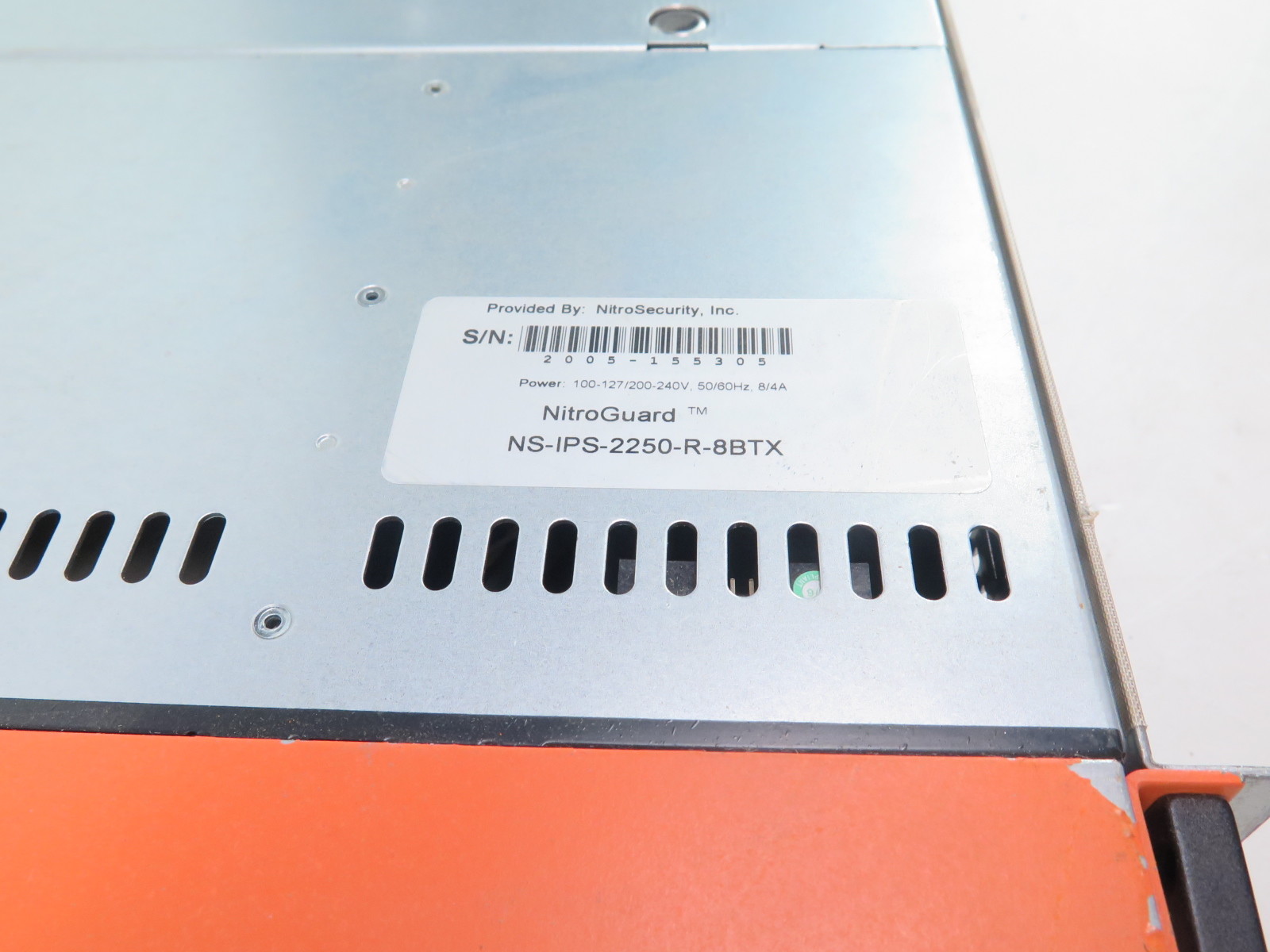 McAfee NitroGuard NS-IPS-2250-R-8BTX Firewall & VPN Security Device | eBay