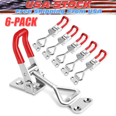 6 Pack Adjustable Toggle Latch Clamp Quick Release Pull Latch for Tool ...