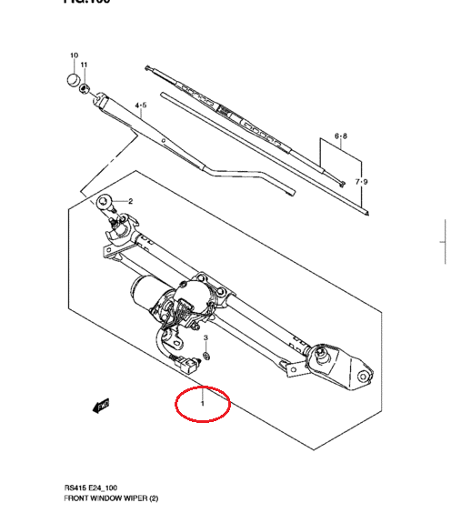 suzuki swift front wiper motor and linkage for sale online | eBay