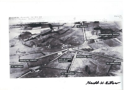 HAROLD BILLOW 285TH FAOB LAST MALMEDY MASSACRE SURVIVOR RARE SIGNED ...