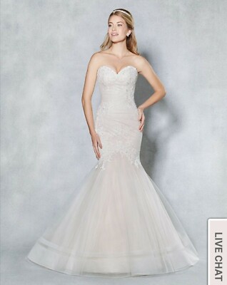 BRAND NEW WED2BE Lucille Wedding dress Size 12 Ivory | eBay UK