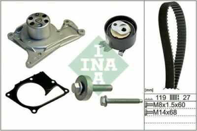Timing Belt & Water Pump Kit 530060730 Set 6072000007 6079930197 ...