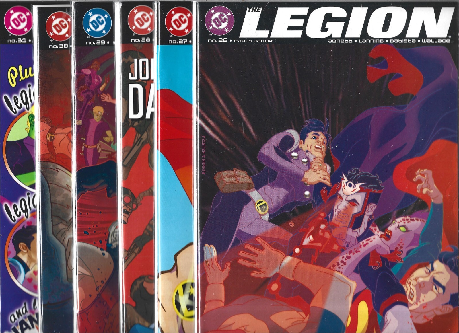 THE LEGION LOT OF 6 - #26 #27 #28 DARKSEID #29 #30 #31 (NM-) OF SUPER ...