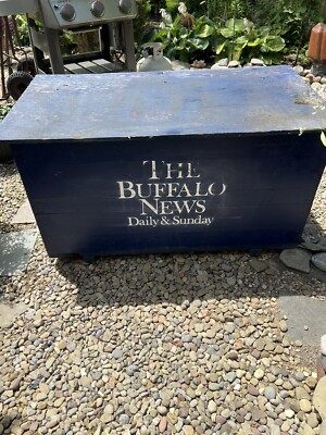 ORIGINAL BUFFALO NEWS NEWSPAPER ADVERTISING BOX Buffalo Niagara Falls ...