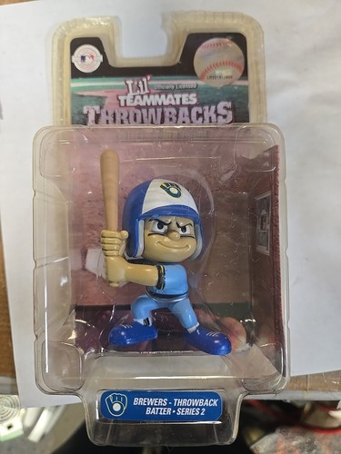 New Sealed Lil Teammates Milwaukee Brewers Batter Series 2 MLB Action ...