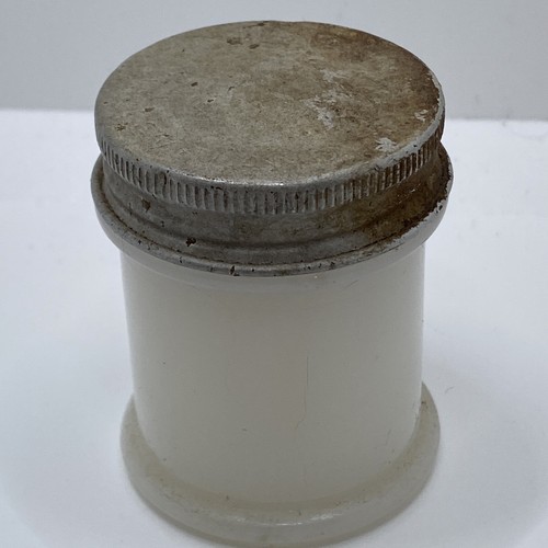 Vintage Milk Glass Jar 2 oz - Musterole Cleveland With Zinc Lid - 13 On ...