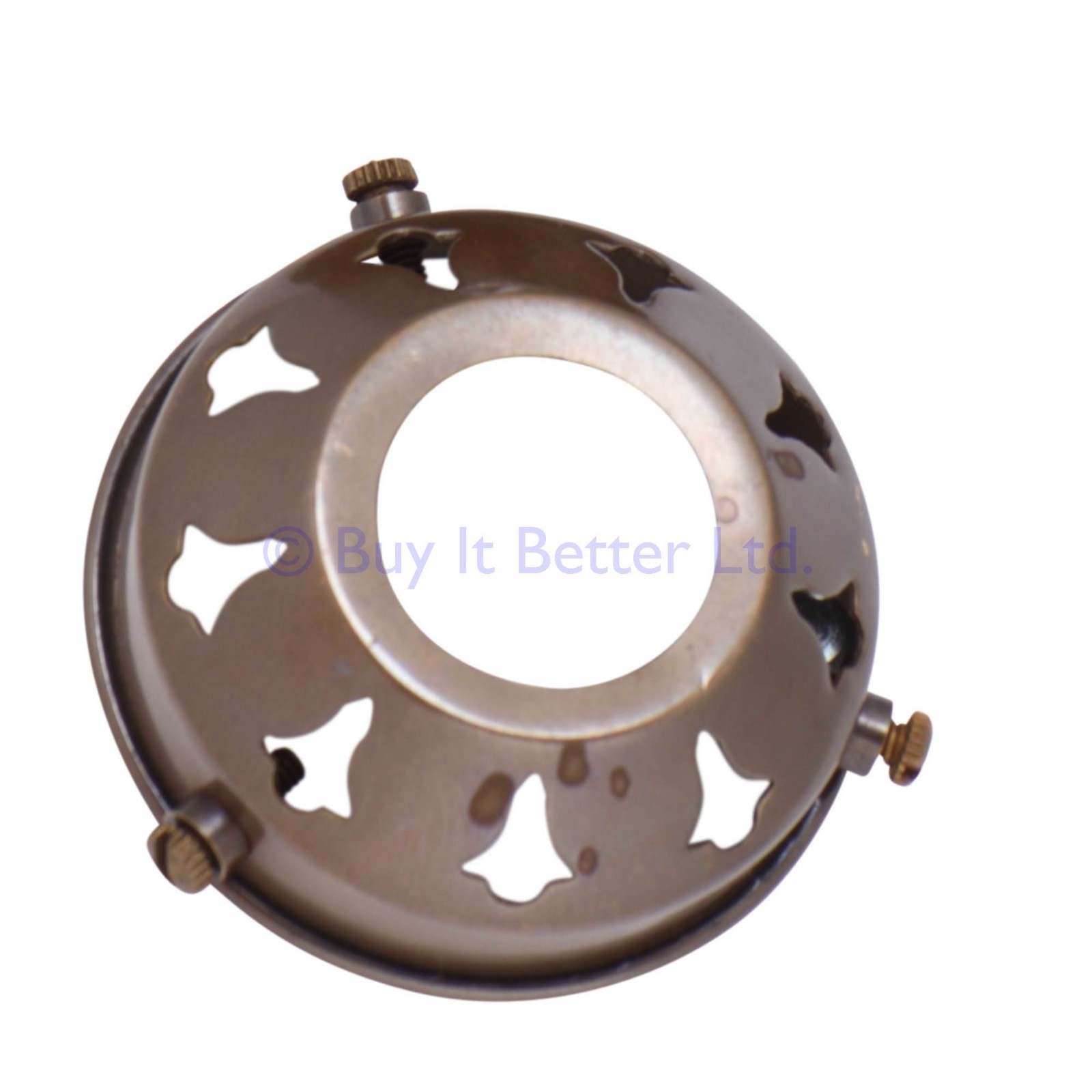 ElekTek Glass Lamp Shade Gallery Holder fits B22 BC Bayonet Lamp Holder ...