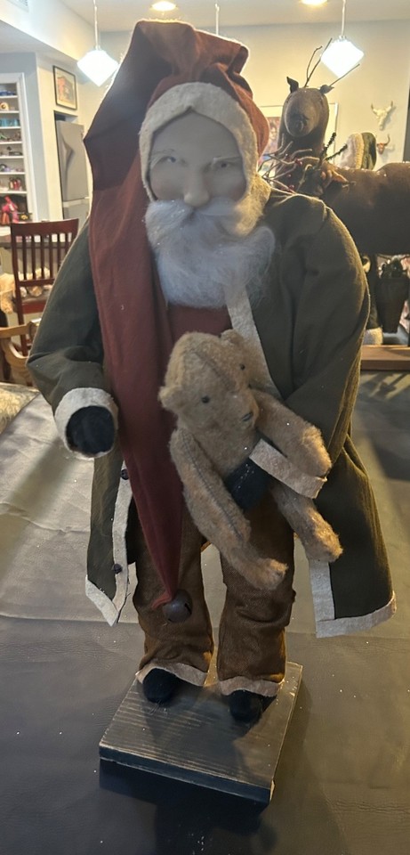 ARNETT's COUNTRY STORE 25" Old Father Time Santa Claus with Mohair ...