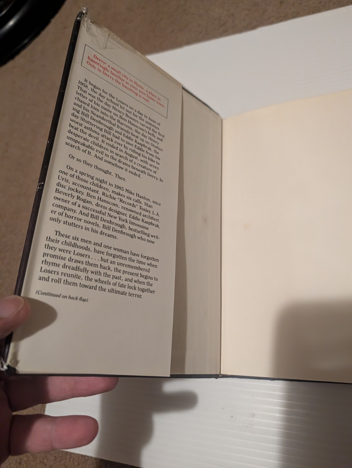 “IT” by STEPHEN KING 1986 Viking Press HARDCOVER DJ | eBay