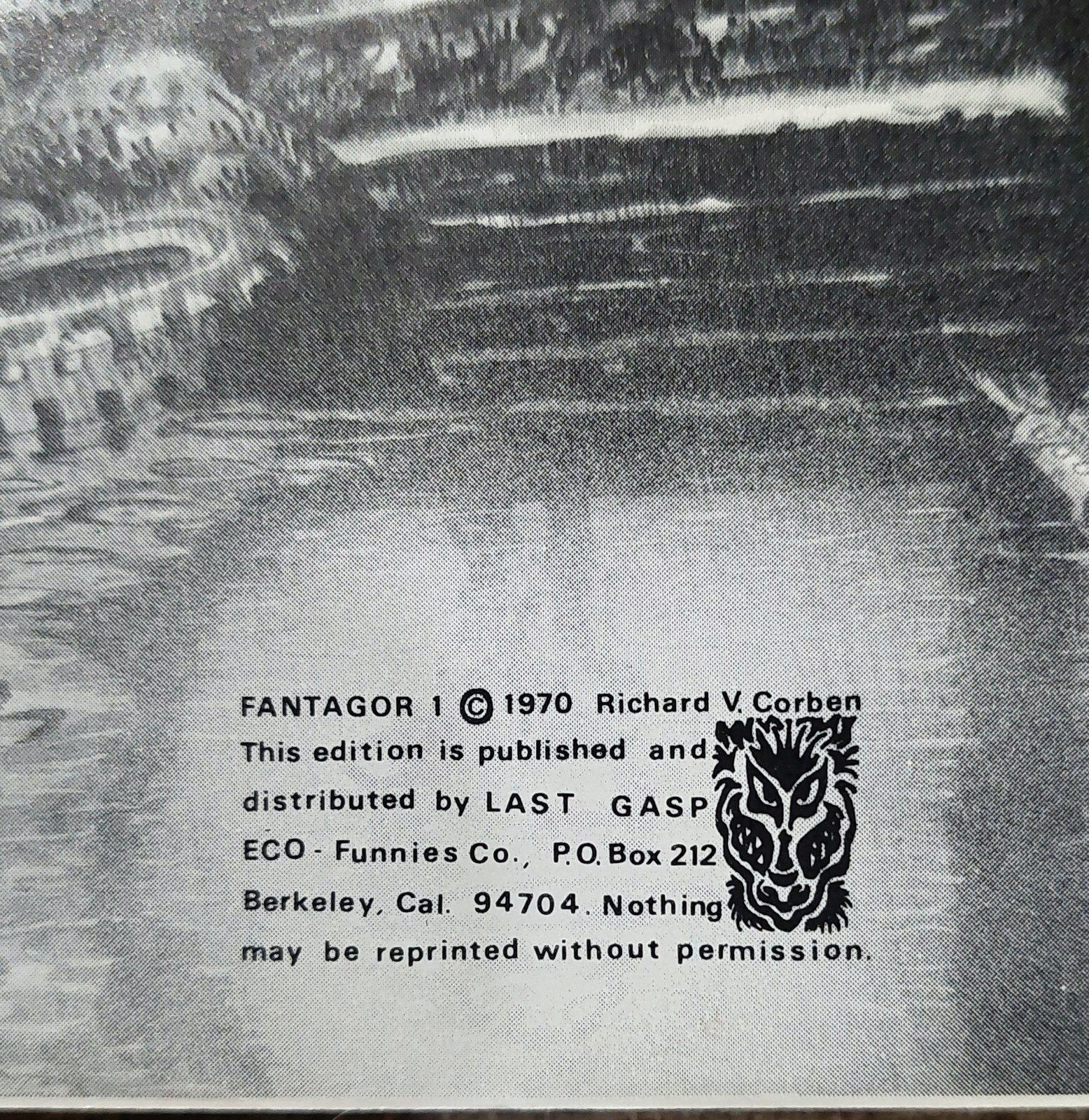 Rare FANTAGOR #1 Pentagram Press RICHARD V CORBEN 1970 Graphic Comic ...