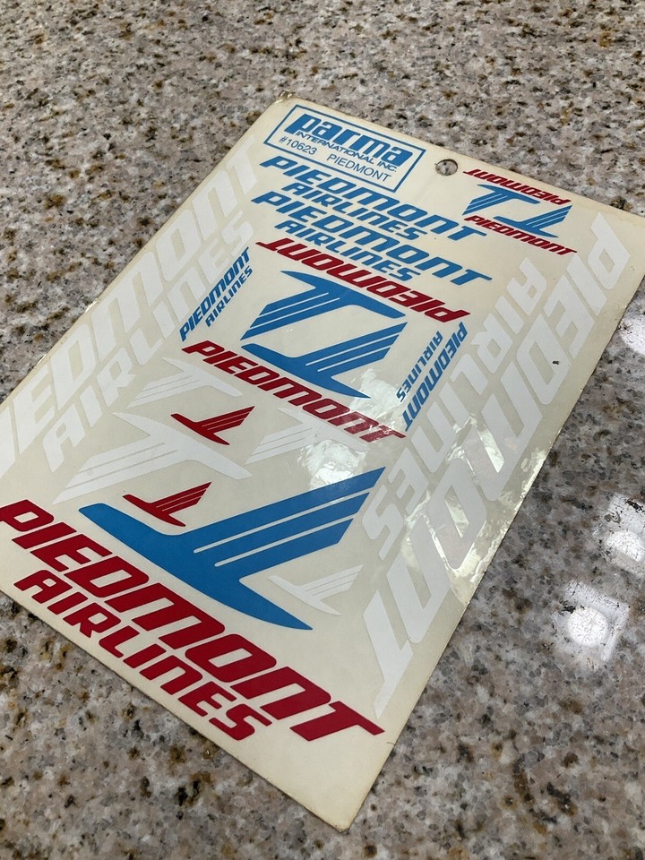 Vintage Parma 10623 Piedmont Decal Sticker Sheet RC Pan Car Body Bolink ...