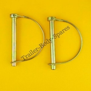 FREE UK Post 2 x 11mm Extra Large Shaft Locking Retaining Pin D Clip ...