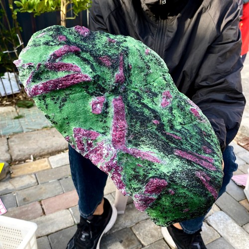 16.9LB Natural green Ruby zoisite (anylite) crystal Chakra mineral ...
