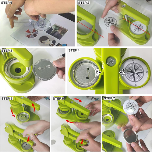 Button Maker Machine 58Mm Pin Installation-Free DIY Pin Badge Button ...