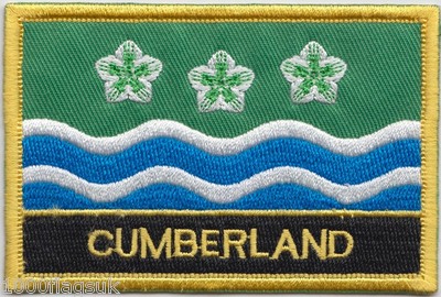 Cumberland Cumbria County Flag Embroidered Patch - Sew or Iron on | eBay UK