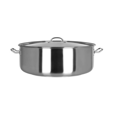 Casserole with Cover / Lid 25L Stainless Steel Chef Inox Cookware / Pot ...