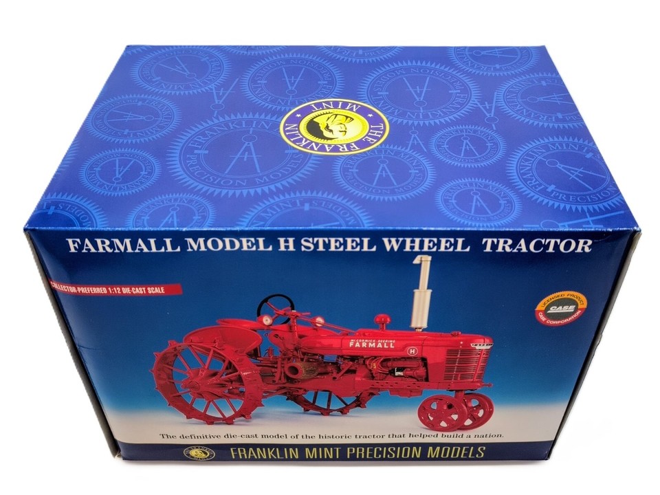 1/12 Farmall Model H Steel Wheel Tractor Franklin Mint Precision Model ...