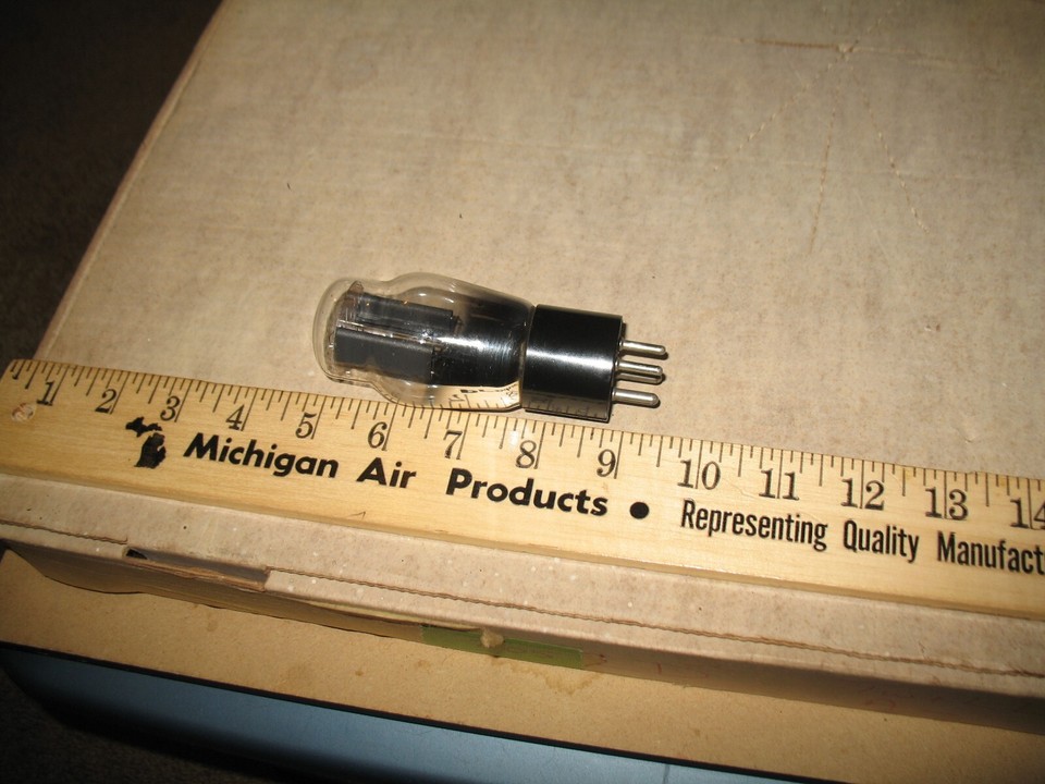 VTG 1940s 50s RADIO TUBE ELECTRON RCA CUNNINGHAM RADIOTRON 80 ENGRAVED ...