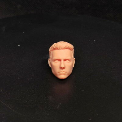 1/12 Scale Top Gun Younger Tom Cruise Head Sculpt Unpainted Fit 6" ML ...