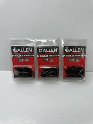30 Allen Bullet Points 125 Grain 5/16 Diameter Arrow Heads Archery ...