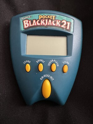 Vintage 1999 Blackjack 21 Handheld Pocket Electronic Game by Radica ...