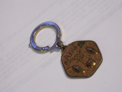 ABC American Bowling Congress Tournament Award Keychain Joe Norris 1825 ...
