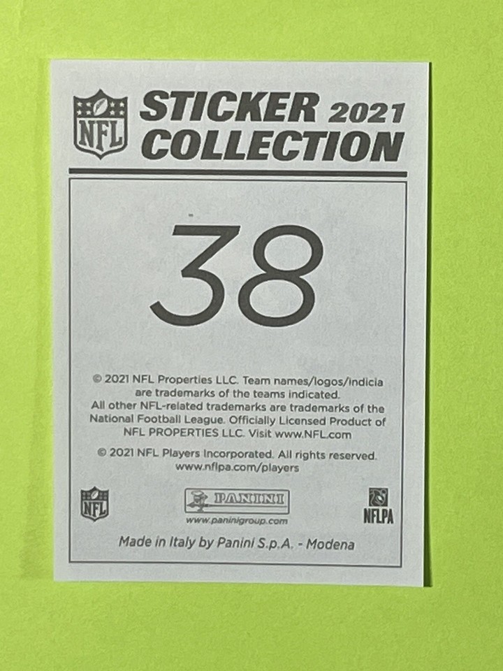 Najee Harris Rookie Draft Steelers NFL 2021 Panini Stickers #38 Euro ...