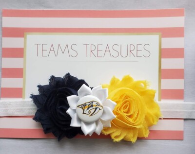 Predators headband Nashville hockey headband Predators baby girl gift ...