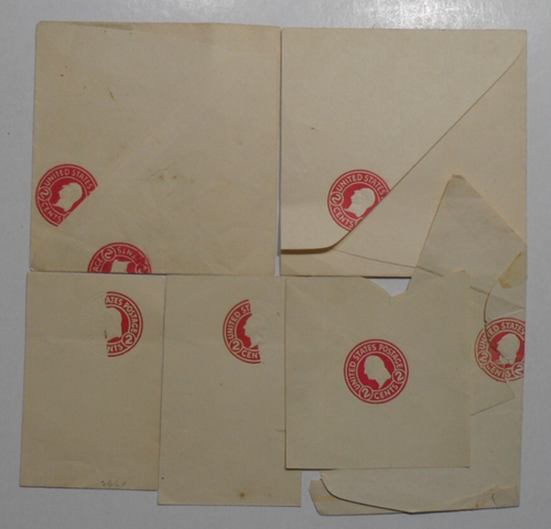 STAMPMART: USA 1915 #U429 2c WASHINGTON 6 DIFF MISS PRINT ERROR STAMPED ...